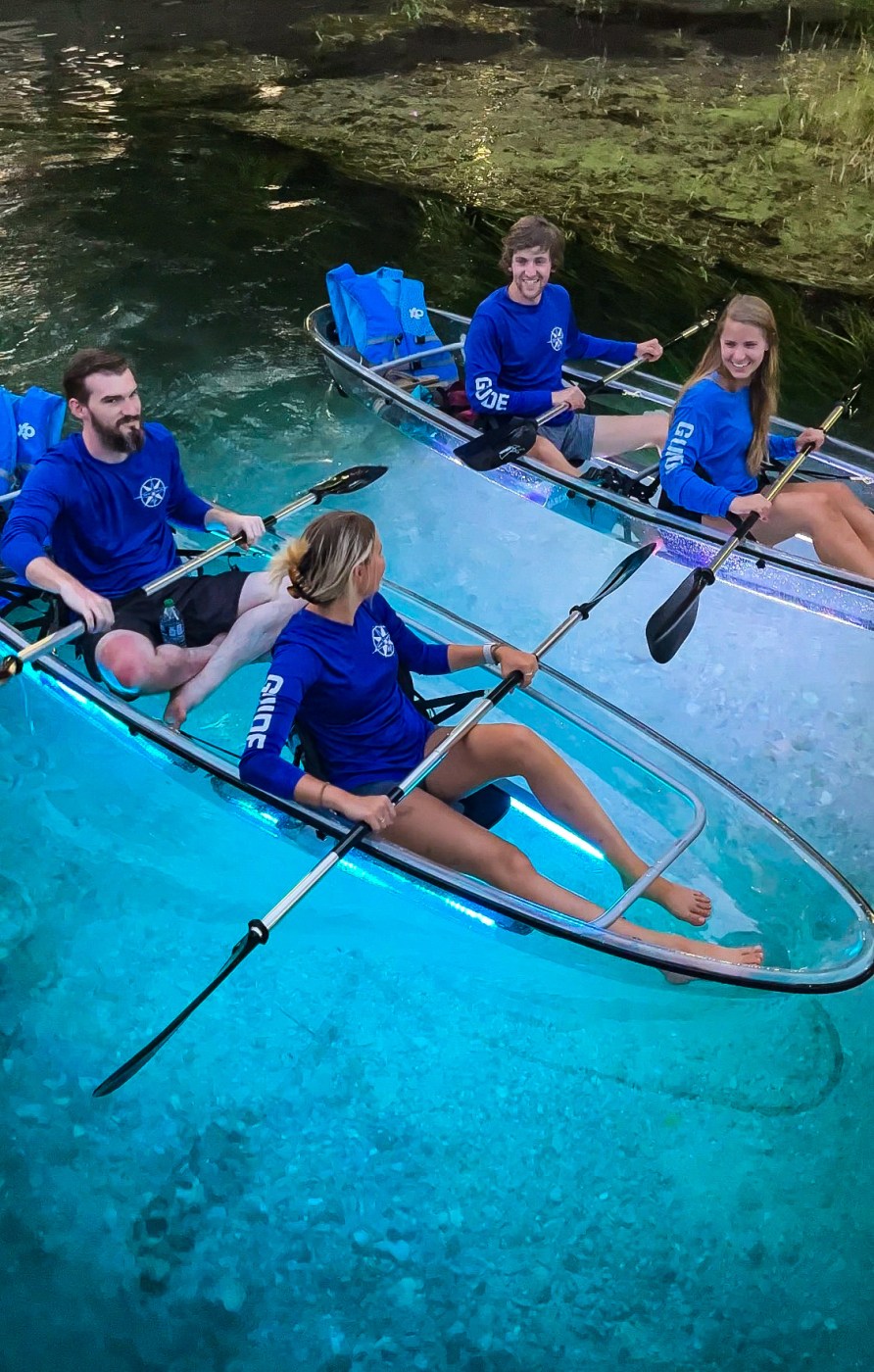 San Marcos, TX Guided Clear Kayak Tours | Get Up and Go Kayaking