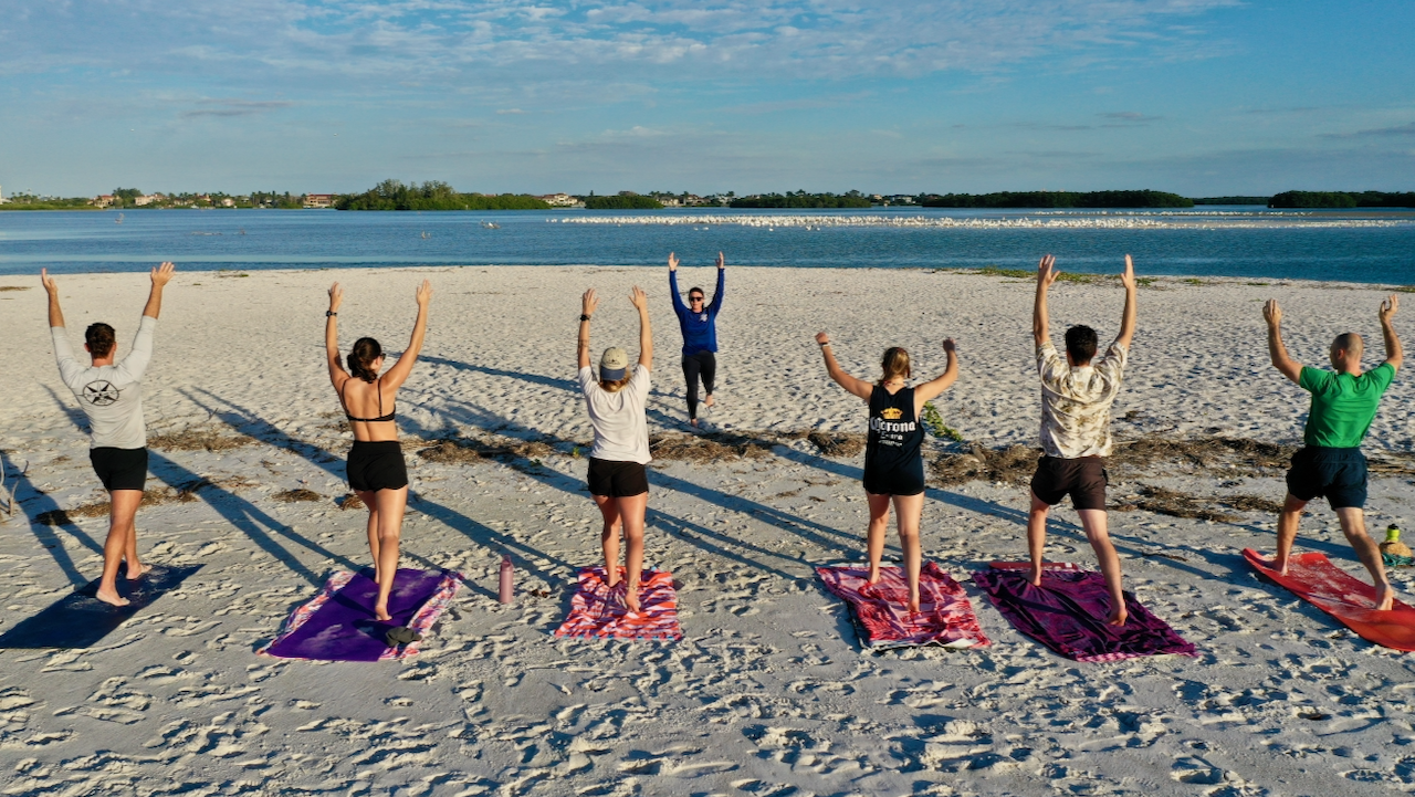 Guided Kayak + Beach Yoga at Shell Key Preserve | Get Up And Go Kayaking